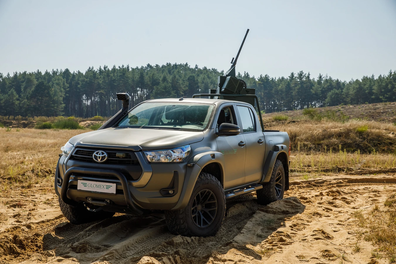 GLOMEX Military Supplies will present Toyota Chamois with 12,7 mm weapon station at IDET fair ...